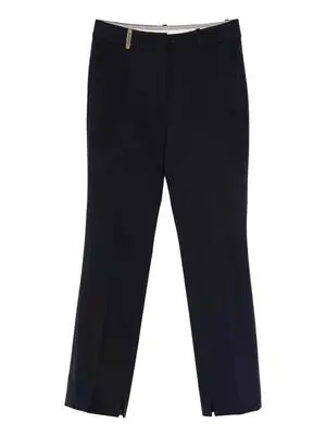 Peserico Side-slit Trousers - Blue
