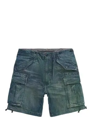 Ralph Lauren Cargo Denim Shorts - Blue
