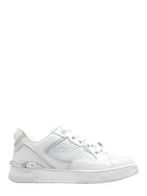 Versace Leather Sneakers - White