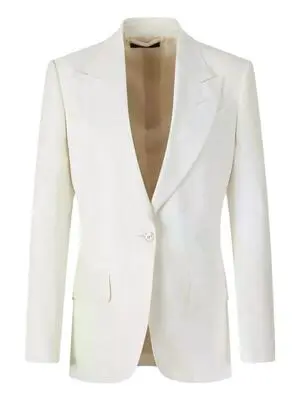 TOM FORD Single-breasted Twill Blazer - Neutrals