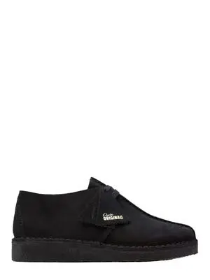 Clarks Wallabee Suede Desert Boots - Black
