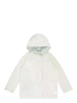 OOF WEAR Hooded Button-fastening Jacket - White