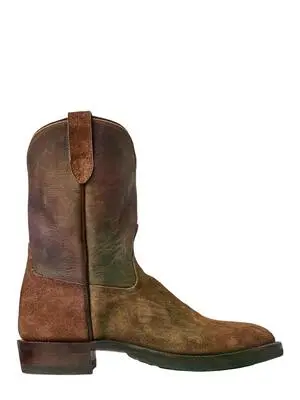 Ralph Lauren Walker Leather Ankle Boots - Brown