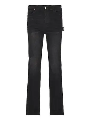 Amiri Stacked Flare Jeans Aged Black