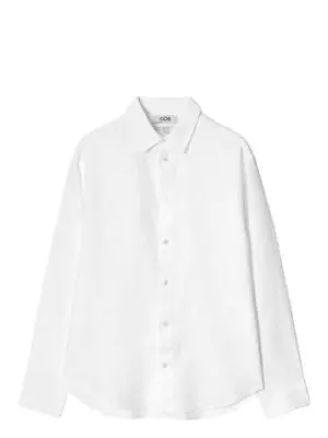 Cos Relaxed Linen Shirt White