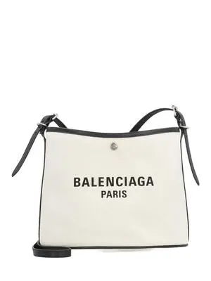 Balenciaga Canvas Shoulder Bag - Beige
