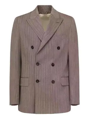 GOLDEN GOOSE Double-breasted Blazer - Brown