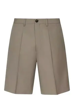 BE ABLE Button-fastening Wool Shorts - Neutrals