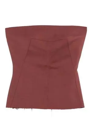 Rick Owens Seam-detail Strapless Top - Pink