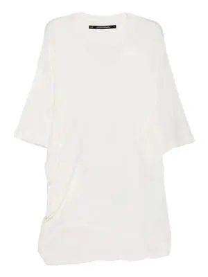 JULIUS Draped T-shirt - Neutrals