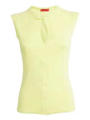 Max & Co. Twist-detail Tank Top - Yellow