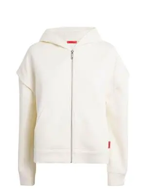 Max & Co. Cotton-blend Jersey Hoodie - White