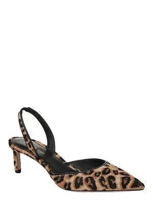 Veronica Beard Caroline 2 Slingback Pumps - Leopard