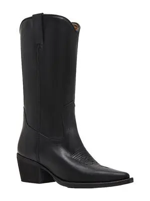 Steve Madden Albany Boots Black Leather