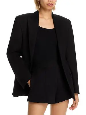 Wardrobe.NYC Single Breasted One Button Blazer - Black