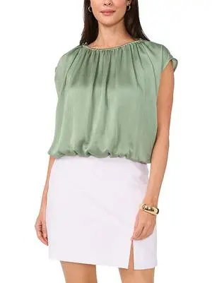 Vince Camuto Gathered Top - Eucalyptus