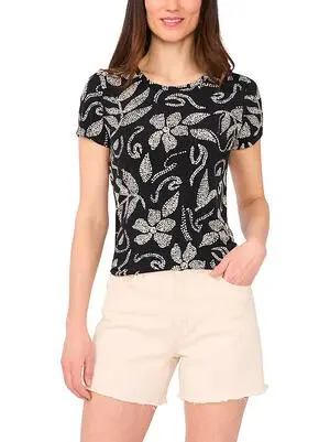 Vince Camuto Keyhole Top - Rich Black