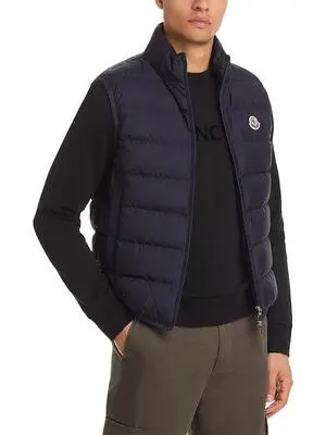 Moncler Contrin Puffer Vest Dark Navy Blue