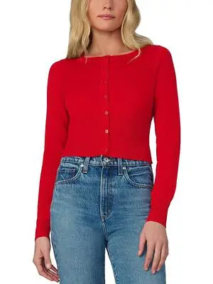 Joe's Jeans The Shrunken Cardigan Sweater - Cherry Red