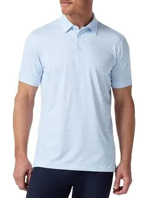 Mizzen+main Versa Short Sleeve Polo Provence Diamond Sunburst Provence Diamond Sunburst
