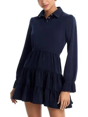 Cinq À Sept Knit Combo Luciana Dress - Navy