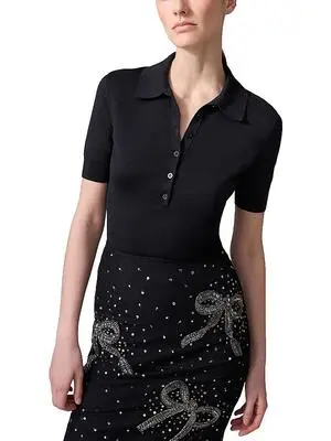 CAROLINA HERRERA Short Sleeve Polo Top