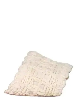 Manebí Crochet Flat Sandals - White