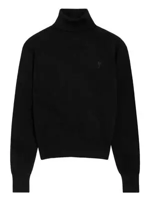 Ami De Coeur Roll-neck Sweater - Black