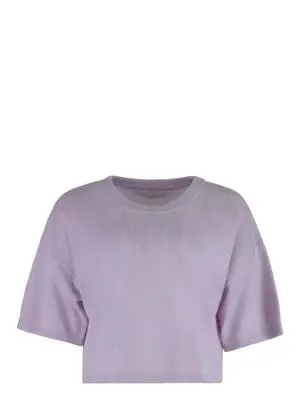 Sablyn Miles Short Sleeve Cashmere Top - Purple