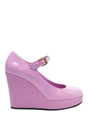 Hogan Leather Wedge Pumps - Pink