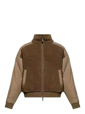 Dsquared2 Teddy-panelled Bomber Jacket - Brown