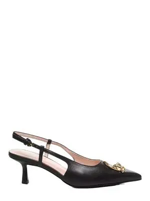 COCCINELLE 65mm C-me Logo Slingback Pumps - Black