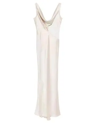 Amsale Satin Gown - Neutrals