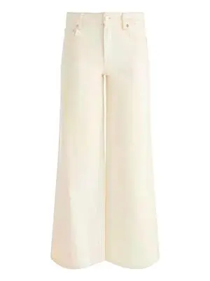 Alice + Olivia Cropped Wide-leg Jeans - Neutrals