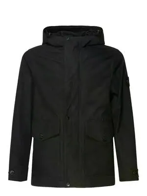 Stone Island Hooded Jacket - Black