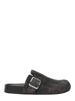 Loewe Leather Slides - Brown
