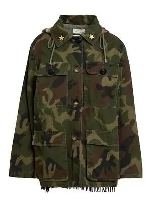 VICOLO Military Cotton Jacket - Green