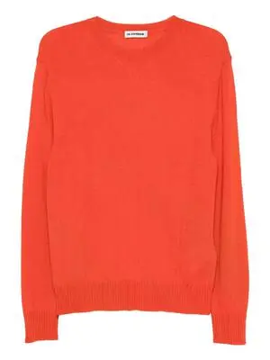 JIL SANDER Virgin Wool Sweater - Orange