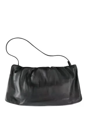 THE ROW Xl Bourse Leather Shoulder Bag - Black