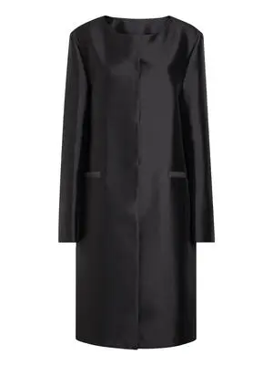 TOTEME Silk-Taffeta Coat Black