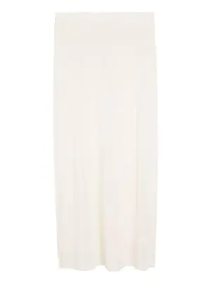TOTÊME Fine-Knit Maxi Skirt White