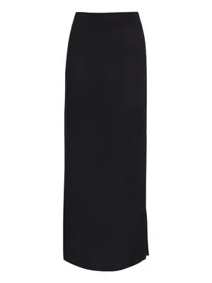 TOTEME Woven Midi Skirt - Black