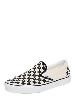VANS Classic Slip-on Sneakers - Checkerboard Rhinestone Black