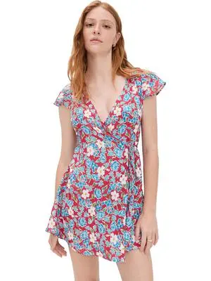 BELLA VENICE Izzy Wrap Mini Dress - Floral