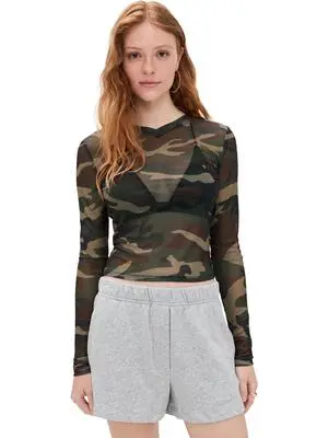 Lioness Boulevard Mesh Top - Camo