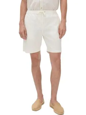 Universal Works Twill Beach Shorts - Ecru