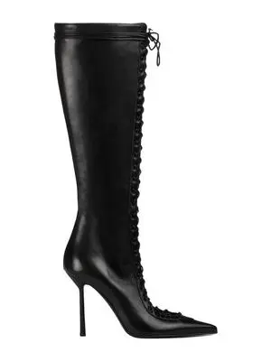 LE SILLA 100mm Colette Lace-up Pointed-toe Boots - Black
