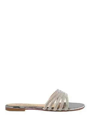 NINALILOU Elisa Crystal-embellished Sandals - Silver