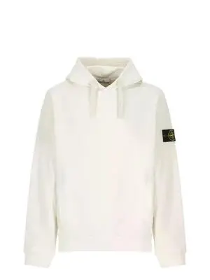 Stone Island Brushed Cotton Hoodie - Neutrals