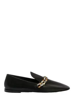 JIL SANDER Leather Loafers - Black
